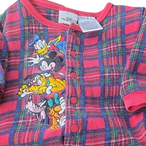 Disney | One Pieces | The Disney Store Plaid 6 Month Button One Piece ...
